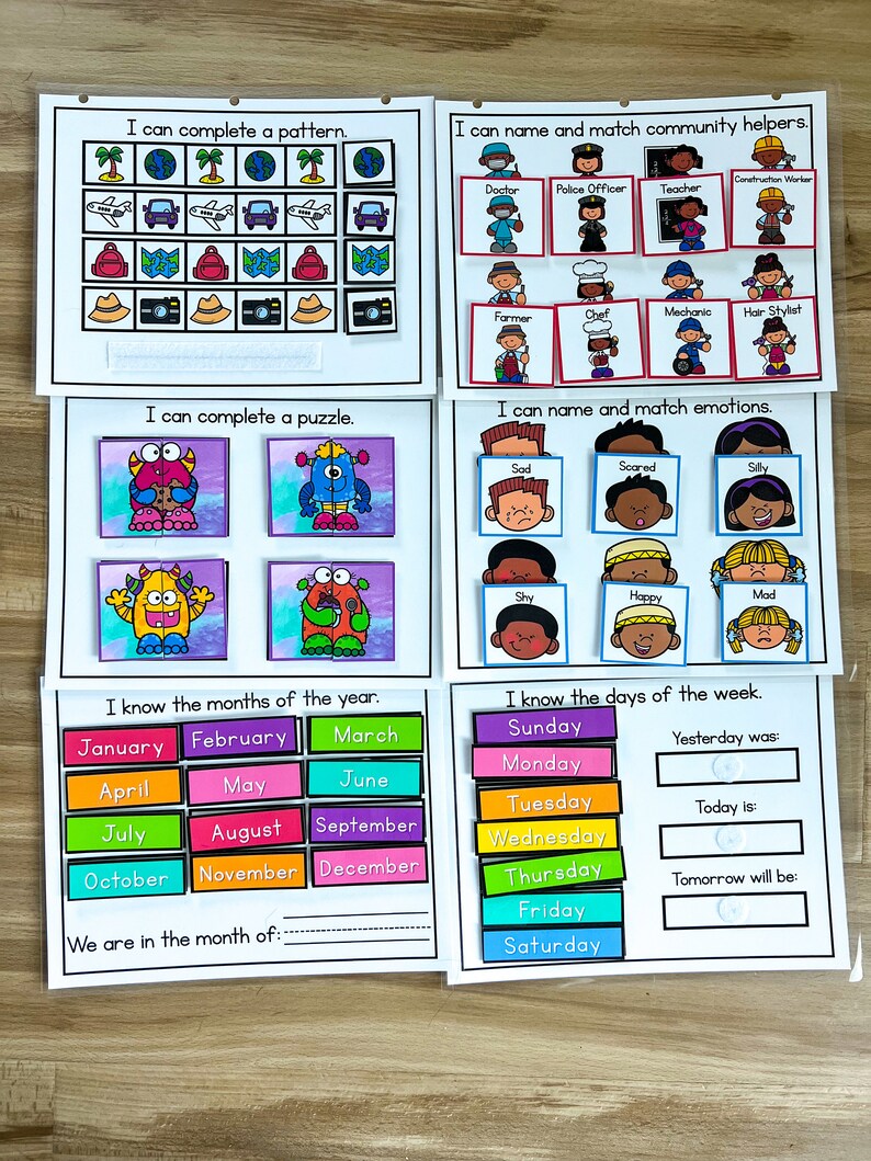 PRINTABLE Learning Binder, Digital Toddler Busy Binder, Preschool ...