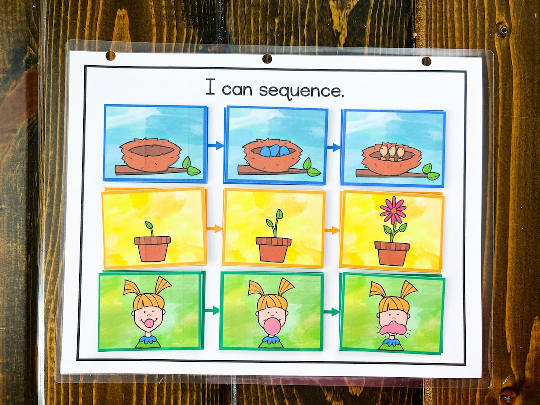 Sequencing Game, Toddler Busy Binder, Homeschool Curriculum, First ...