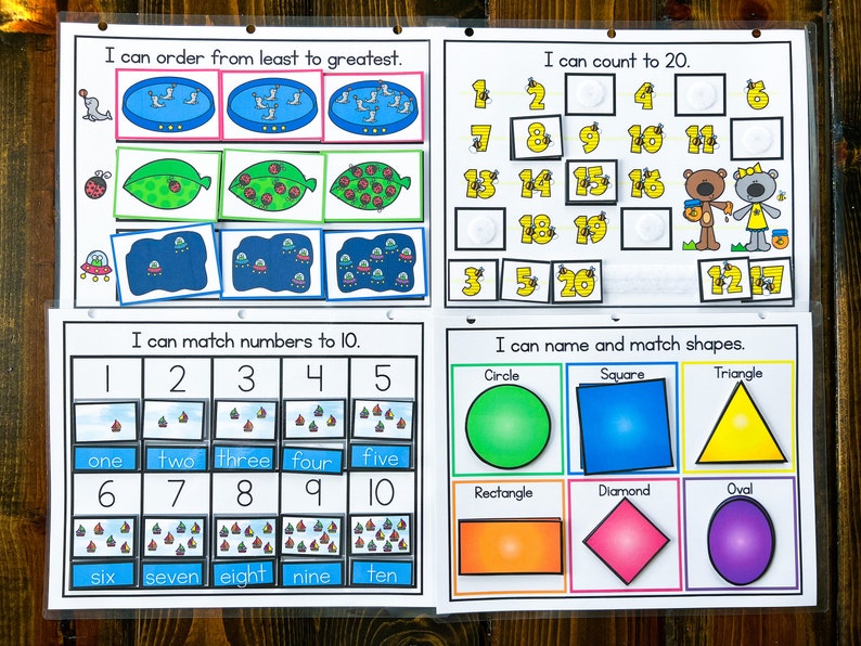 Kindergarten Learning Binder, Toddler Busy Binder, Preschool Learning ...