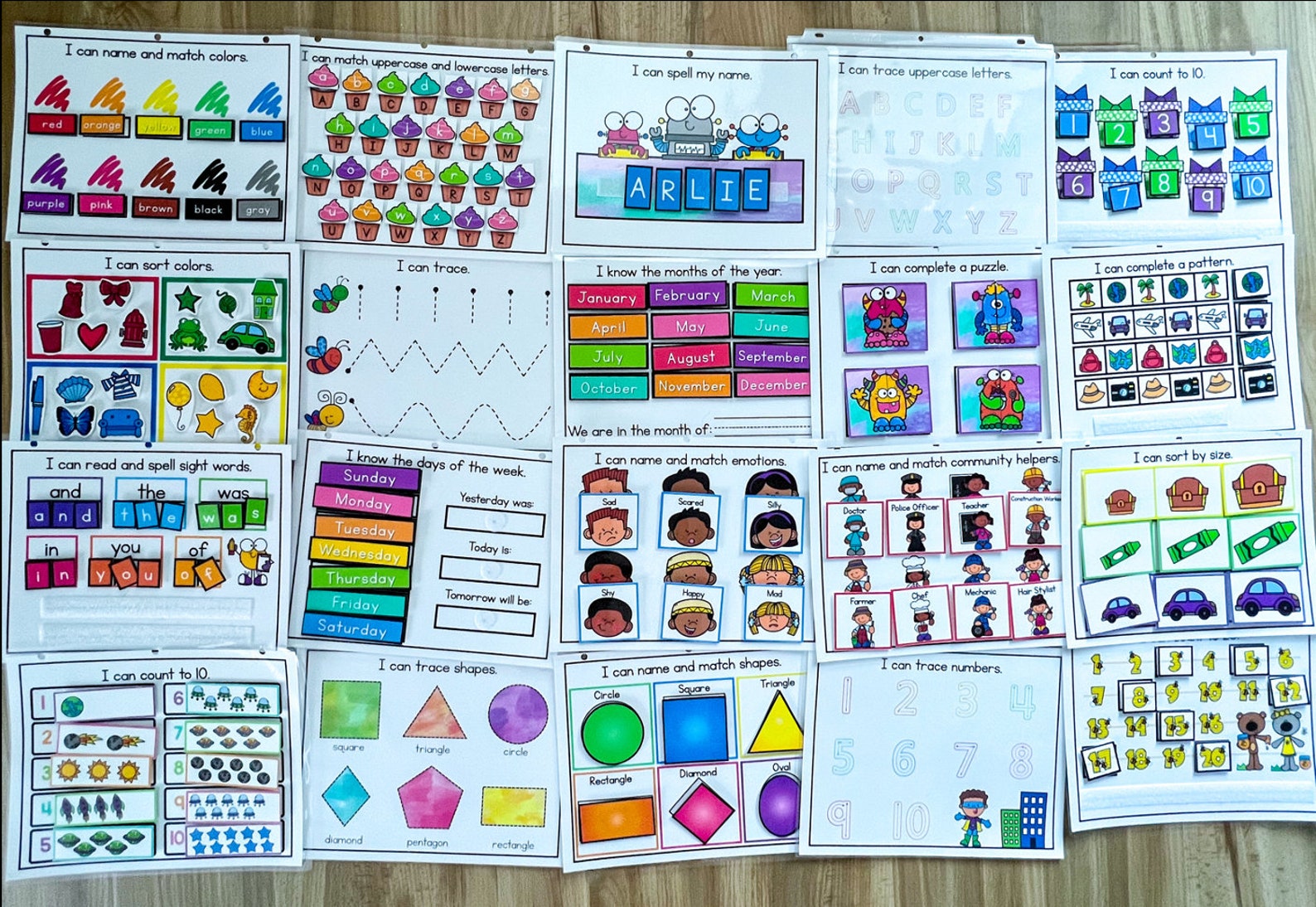 PRINTABLE Learning Binder, Digital Toddler Busy Binder, Preschool ...