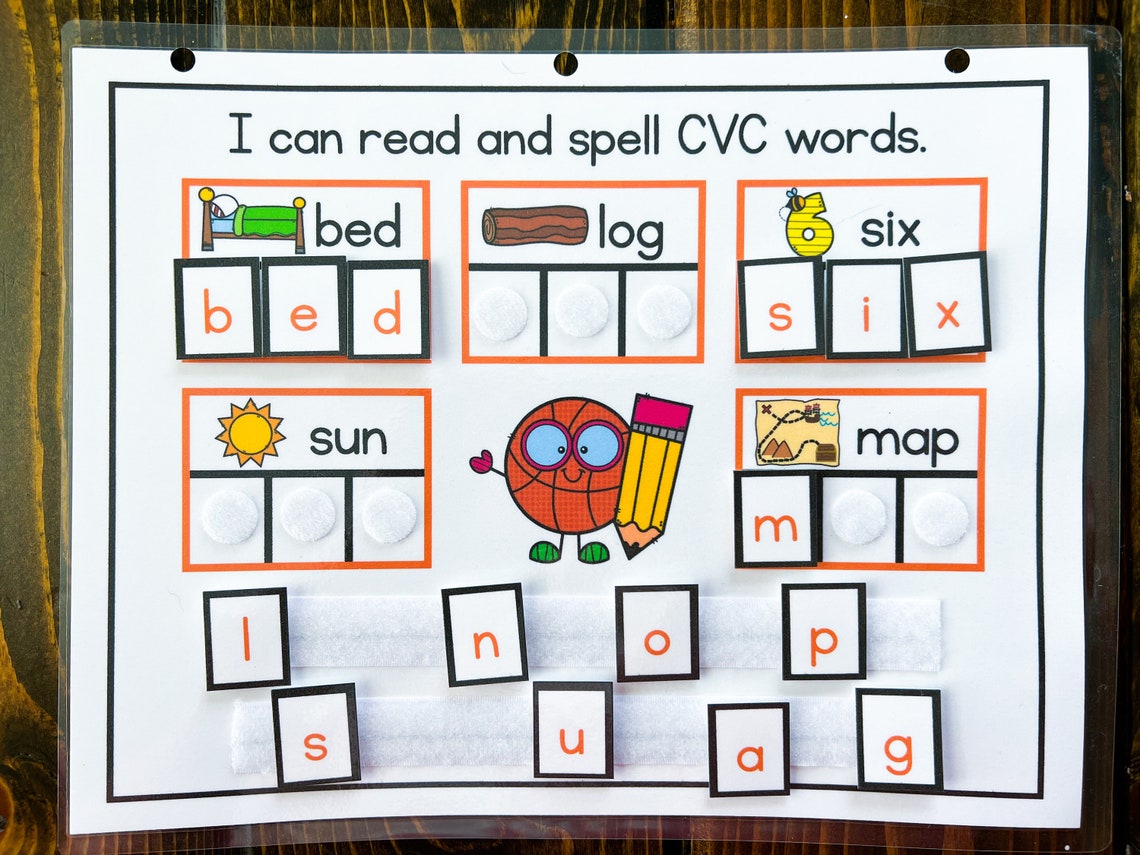 CVC Words Activity Page, Preschool Curriculum, Kindergarten Curriculum ...