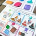 3D Shape Sort Activity Pages, Geometry, Toddler Busy Binder, Homeschool ...