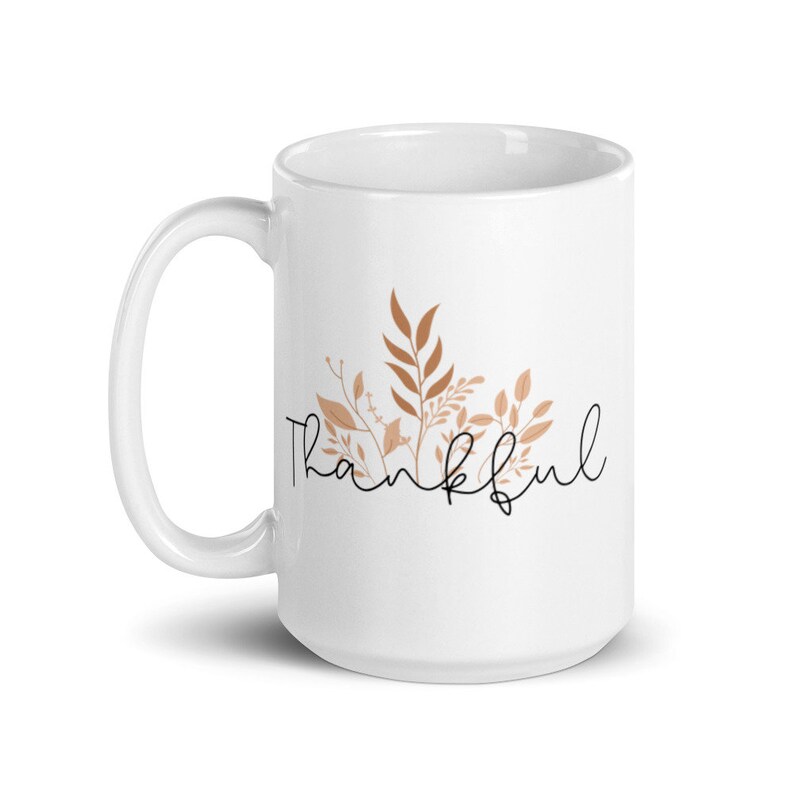 Thankful Mug ǀ Minimalist Thanksgiving Mug ǀ Autumn Mugs ǀ Fall ...