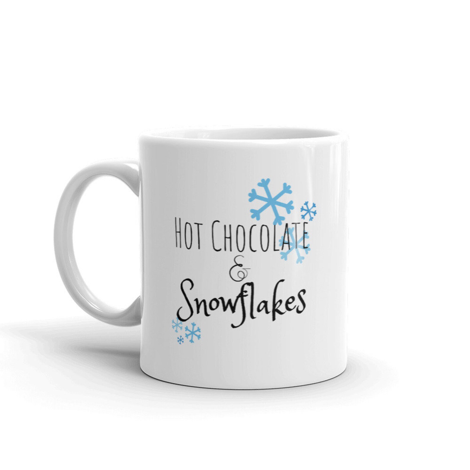 Snowflake Mug ǀ Hot Chocolate & Snowflakes Mug ǀ Holiday Gifts ǀ Winter ...