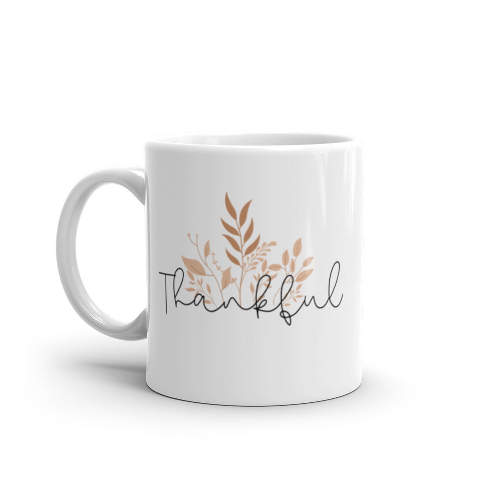 Thankful Mug ǀ Minimalist Thanksgiving Mug ǀ Autumn Mugs ǀ Fall ...