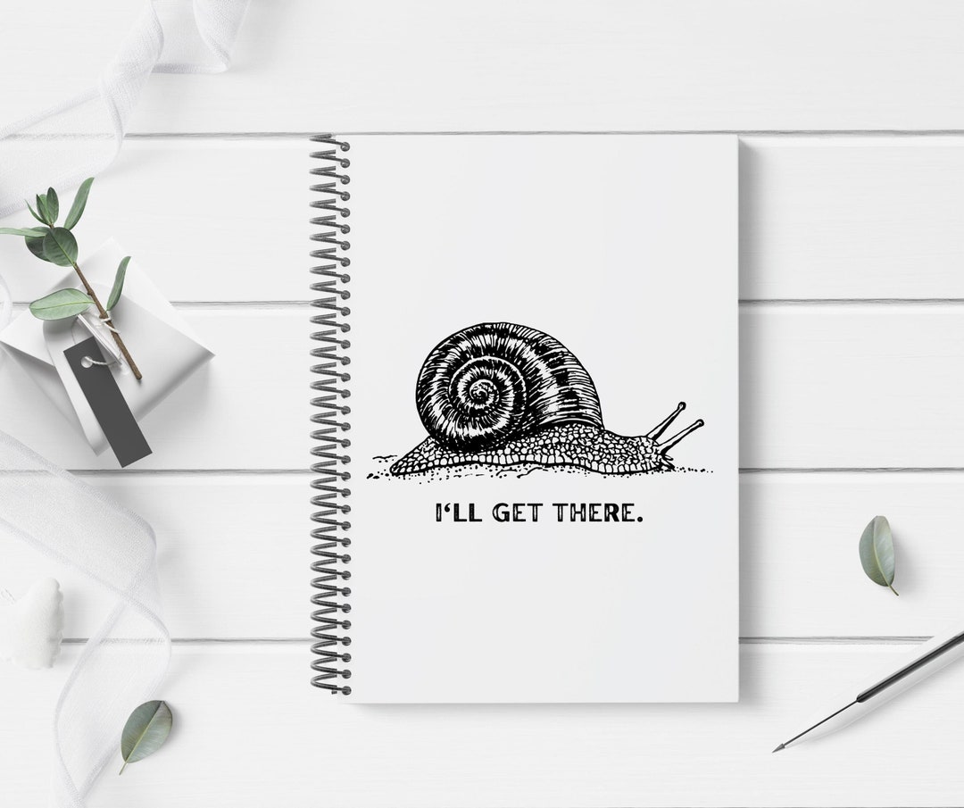 Spiral Notebook Unlined Soft Cover Snail Garden Design - 5.25"x8.25" - Etsy