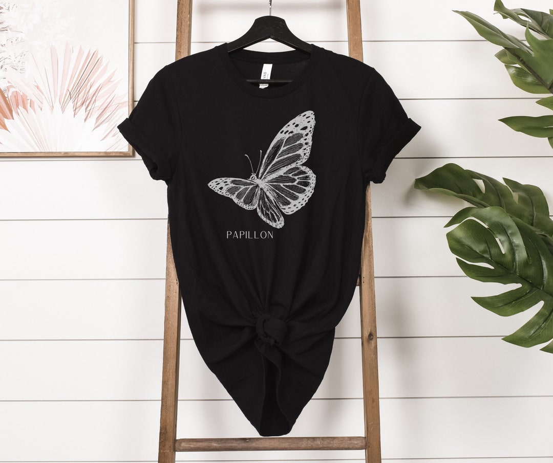 Boho Butterfly Tee ǀ Papillon French Butterfly Shirt ǀ Butterfly Wings ...