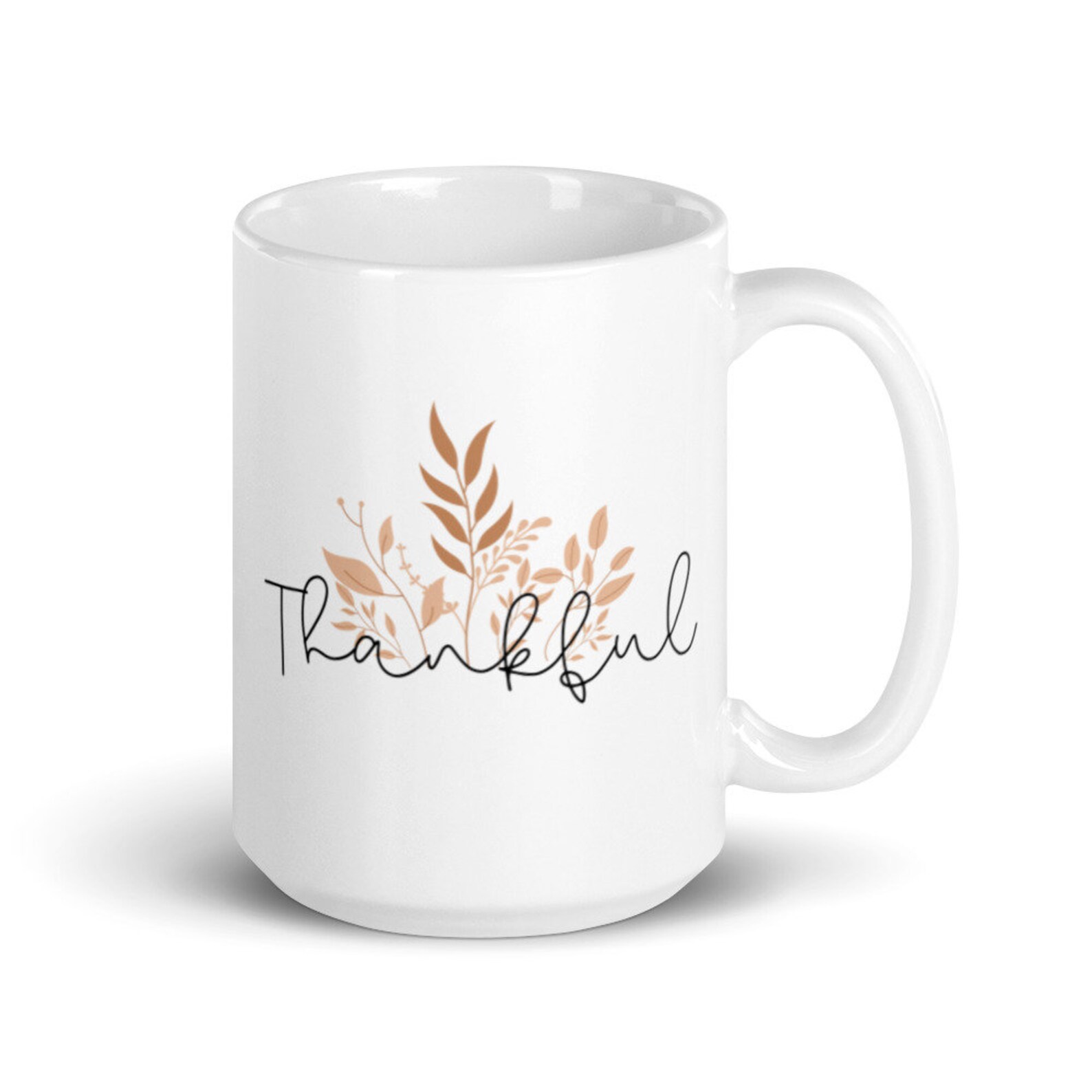 Thankful Mug ǀ Minimalist Thanksgiving Mug ǀ Autumn Mugs ǀ Fall ...