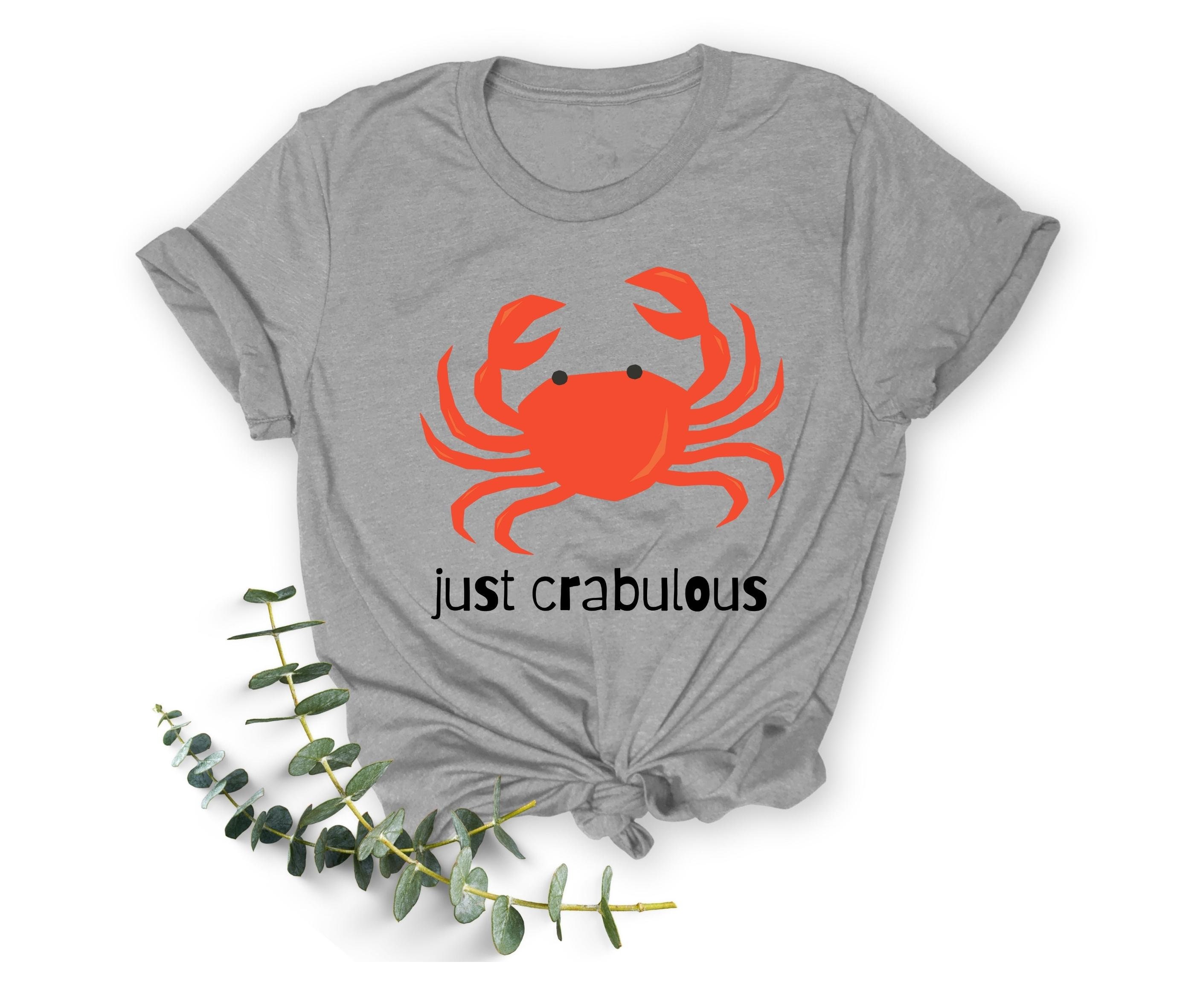 Just Crabulous Crab Shirt, Funny Crustaceancore Summer Tee - Etsy