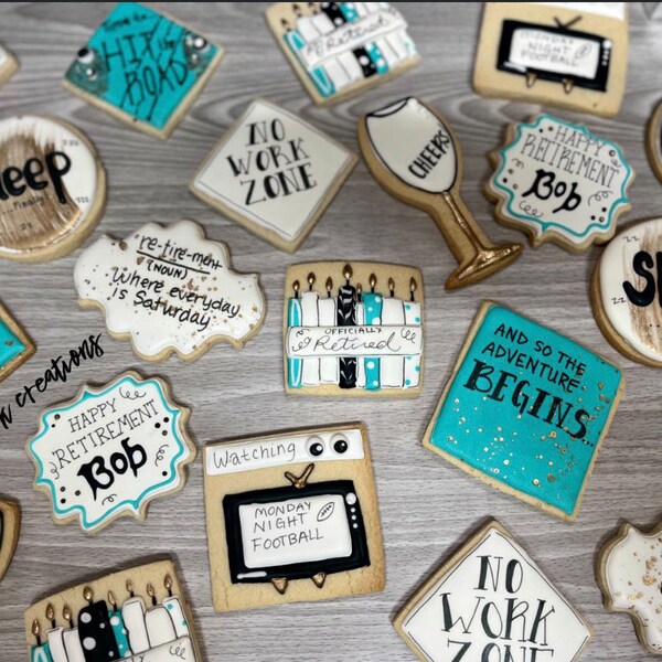 Retirement Cookies - Etsy