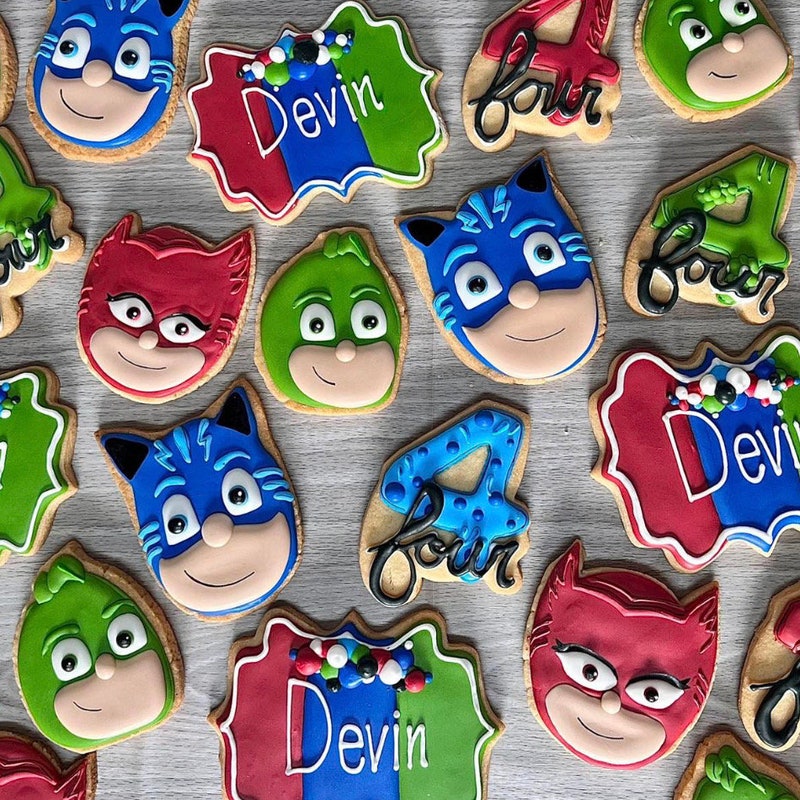 Pj Mask Cookies - Etsy