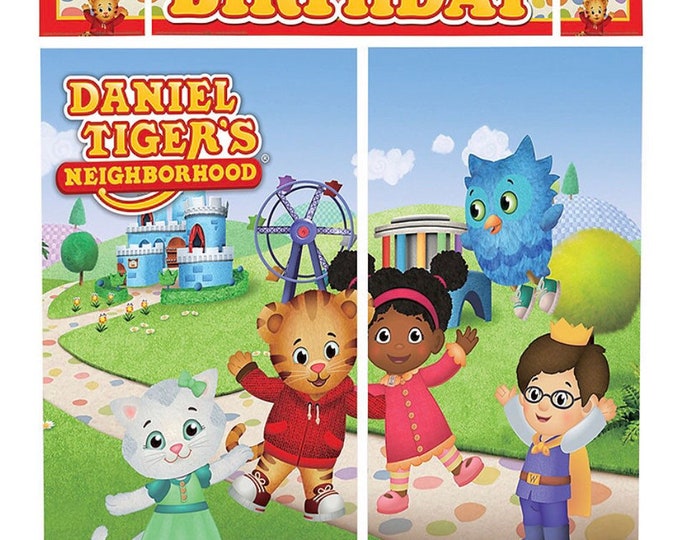 Daniel Tiger Scene Setter and Photo Props, Daniel Tiger Party Backdrop ...