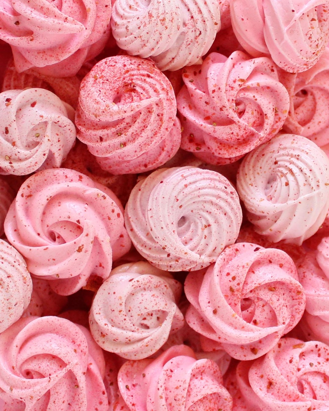 Strawberry Meringue Cookies - Small Batch - Packaged in Bulk - Made to ...