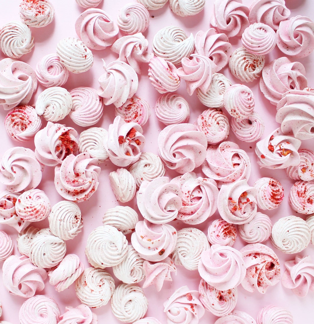 Strawberry Meringue Cookies Favor Gifts Graduation Wedding Shower Thank ...