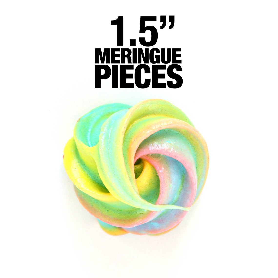 Multicolor Meringue Cookies Pastel Rainbow Cookies - Etsy