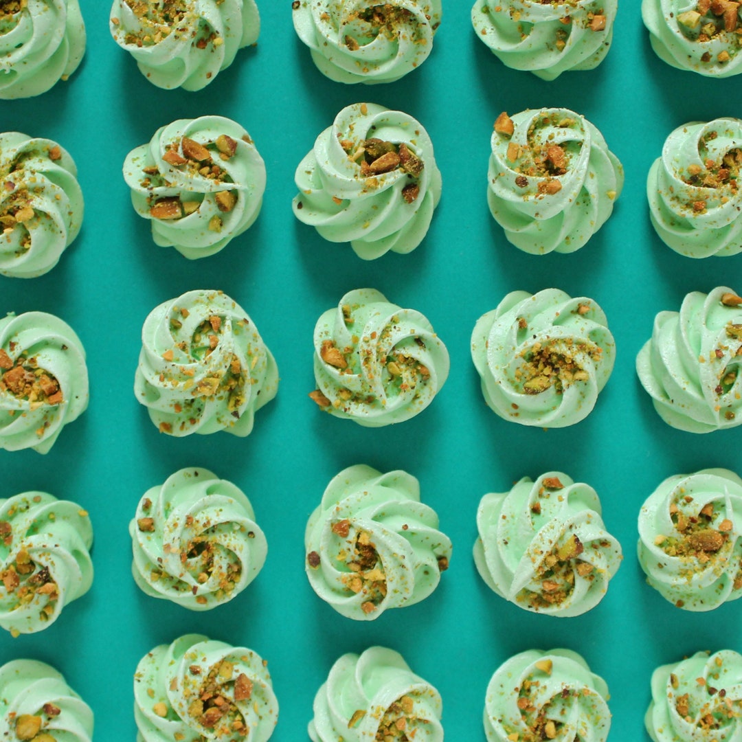Pistachio Meringue Cookies - Small Batch - Packaged in Bulk - 1.5 ...