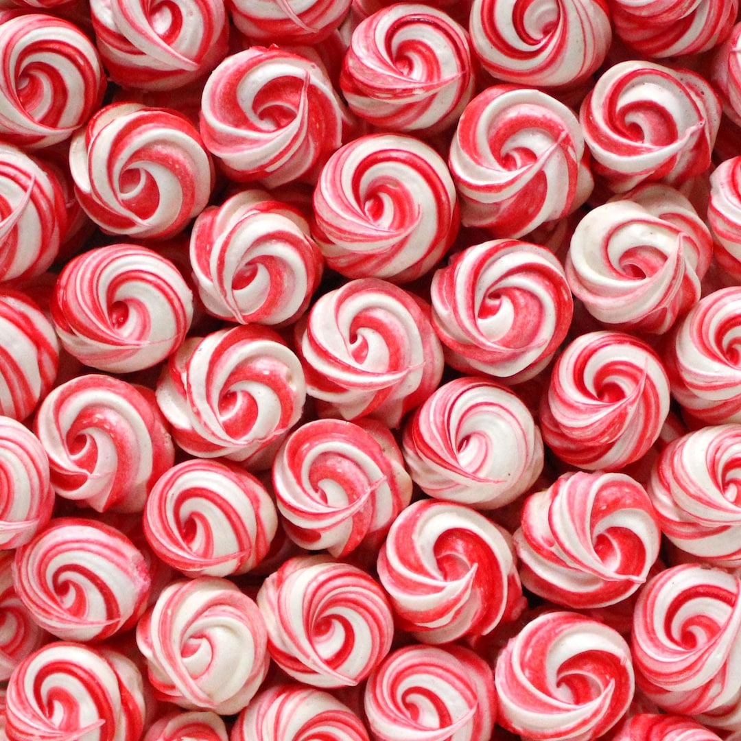 Peppermint Meringue Cookies - Small Batch - Packaged in Bulk - 1.5 ...