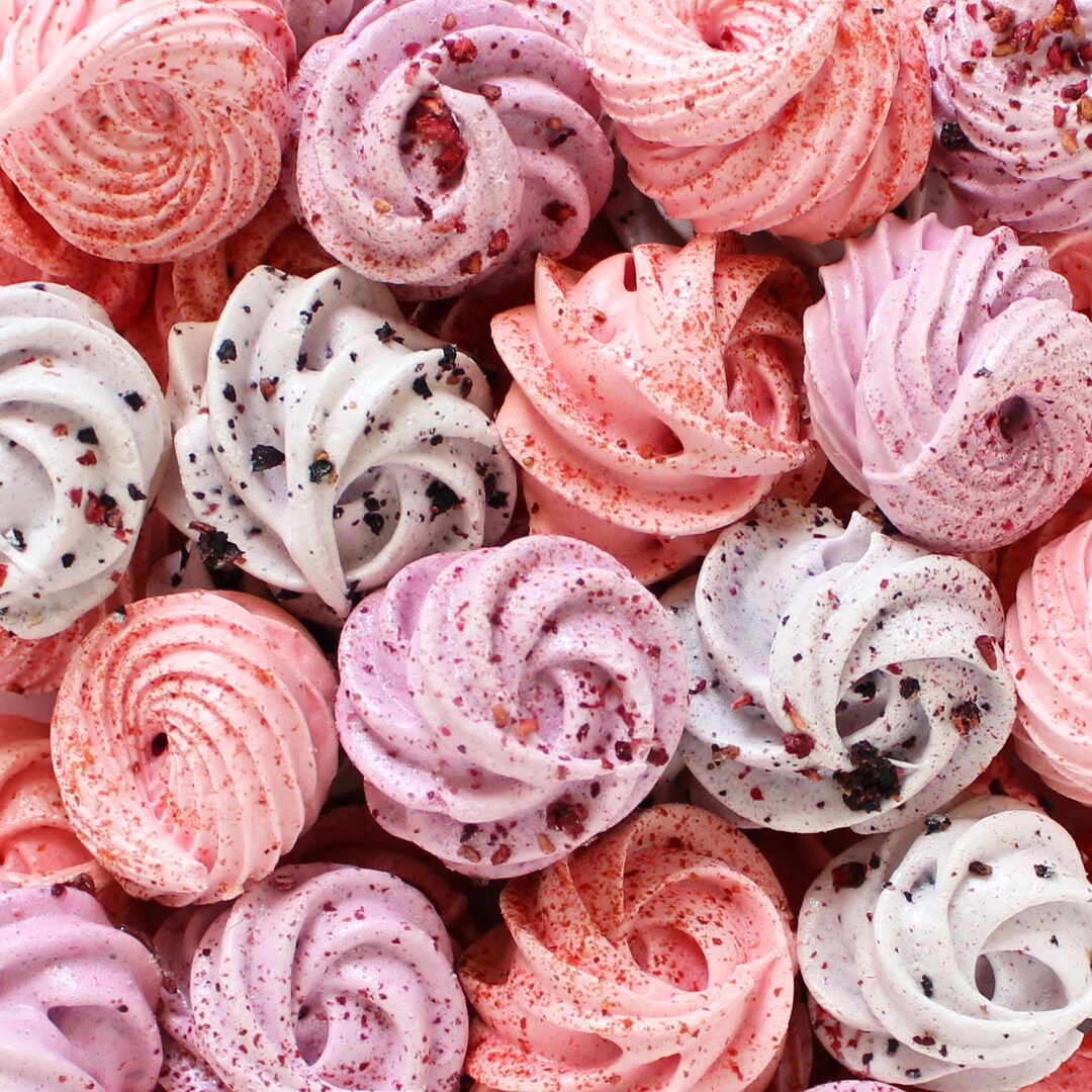 Mixed Berry Meringue Cookies - Small Batch - Packaged in Bulk - 1.5 ...