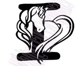 Horse alphabet | Etsy