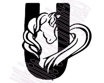 Horse alphabet | Etsy