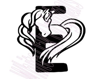 Horse alphabet | Etsy