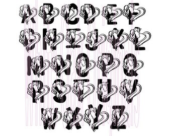 Horse alphabet | Etsy