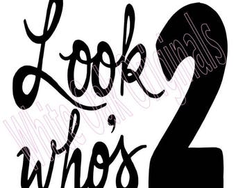 Look Who's 2 | Etsy
