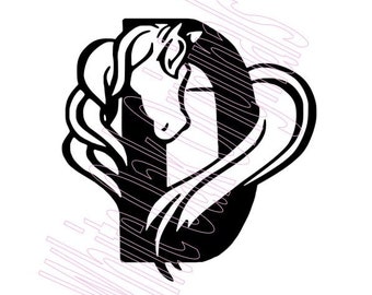 Horse alphabet | Etsy