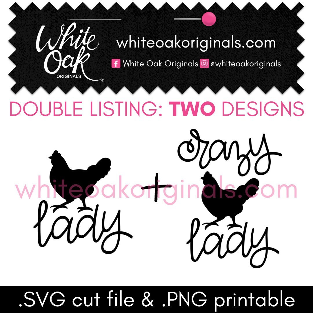 Chicken Lady SVG & PNG Bundle (digital Download) - Etsy