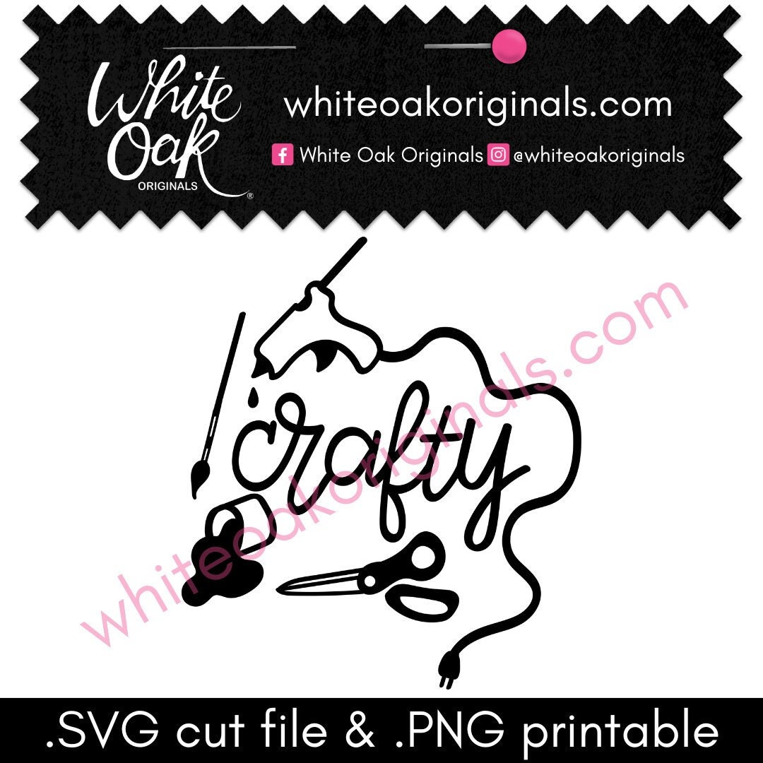 Crafty Cut File & PNG Printable - Etsy