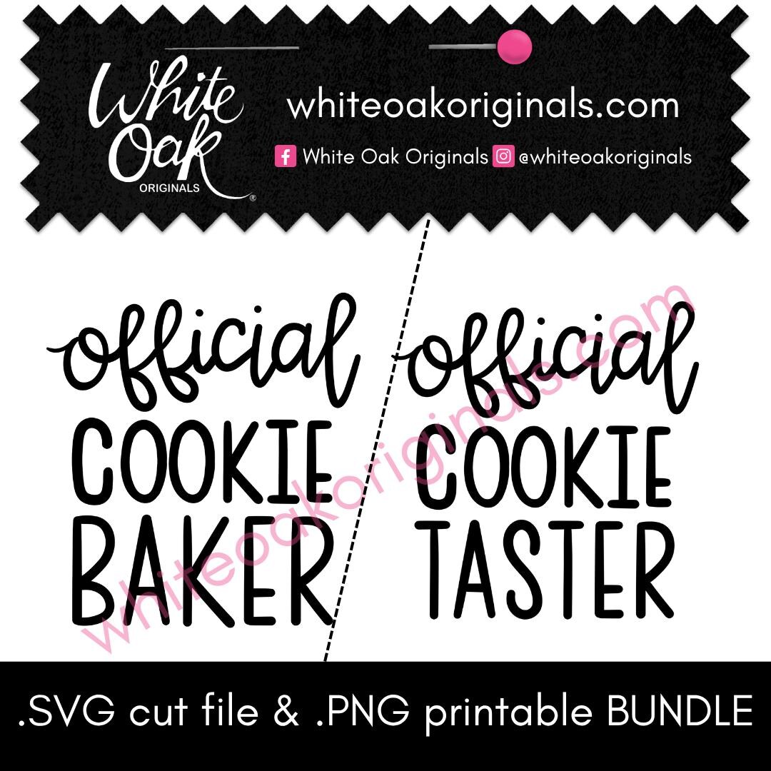 Cookie Baker/taster SVG & PNG Christmas Bundle (digital Download) - Etsy