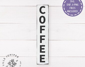 Vertical coffee sign | Etsy