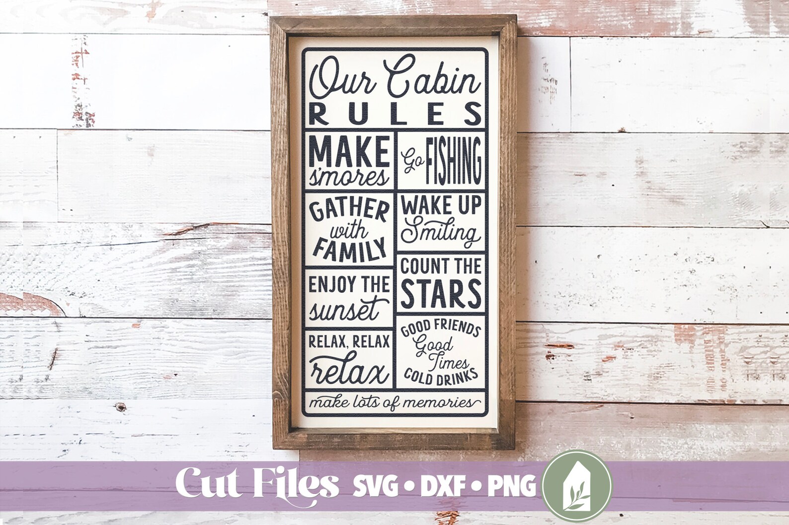 Our Cabin Rules SVG Files Cabin Svg Commercial Use Digital - Etsy