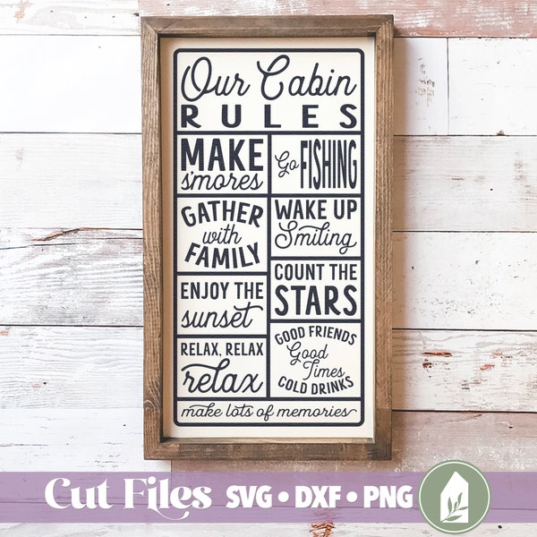 Cabin Rules - Etsy
