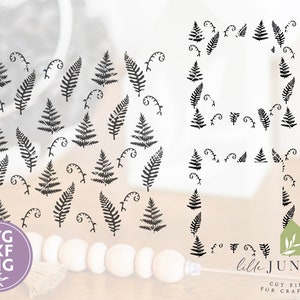 SVG Files, Fern Pattern Svg, Botanical SVG, Spring Svg, Farmhouse Cut ...