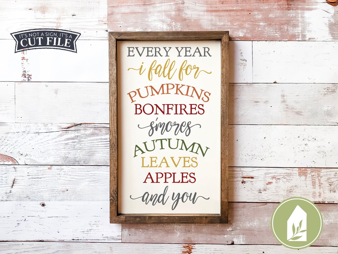 SVG Files Every Year I Fall For SVG Autumn svg Pumpkins - Etsy México