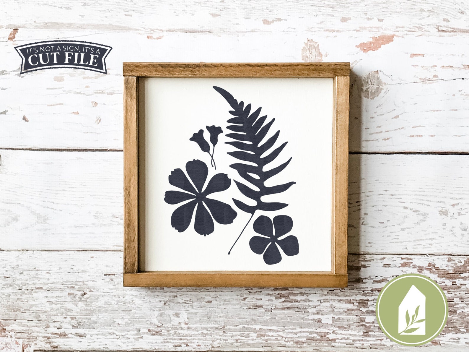 Pressed Flowers Svg Botanical Svg SVG Files Fern Svg - Etsy