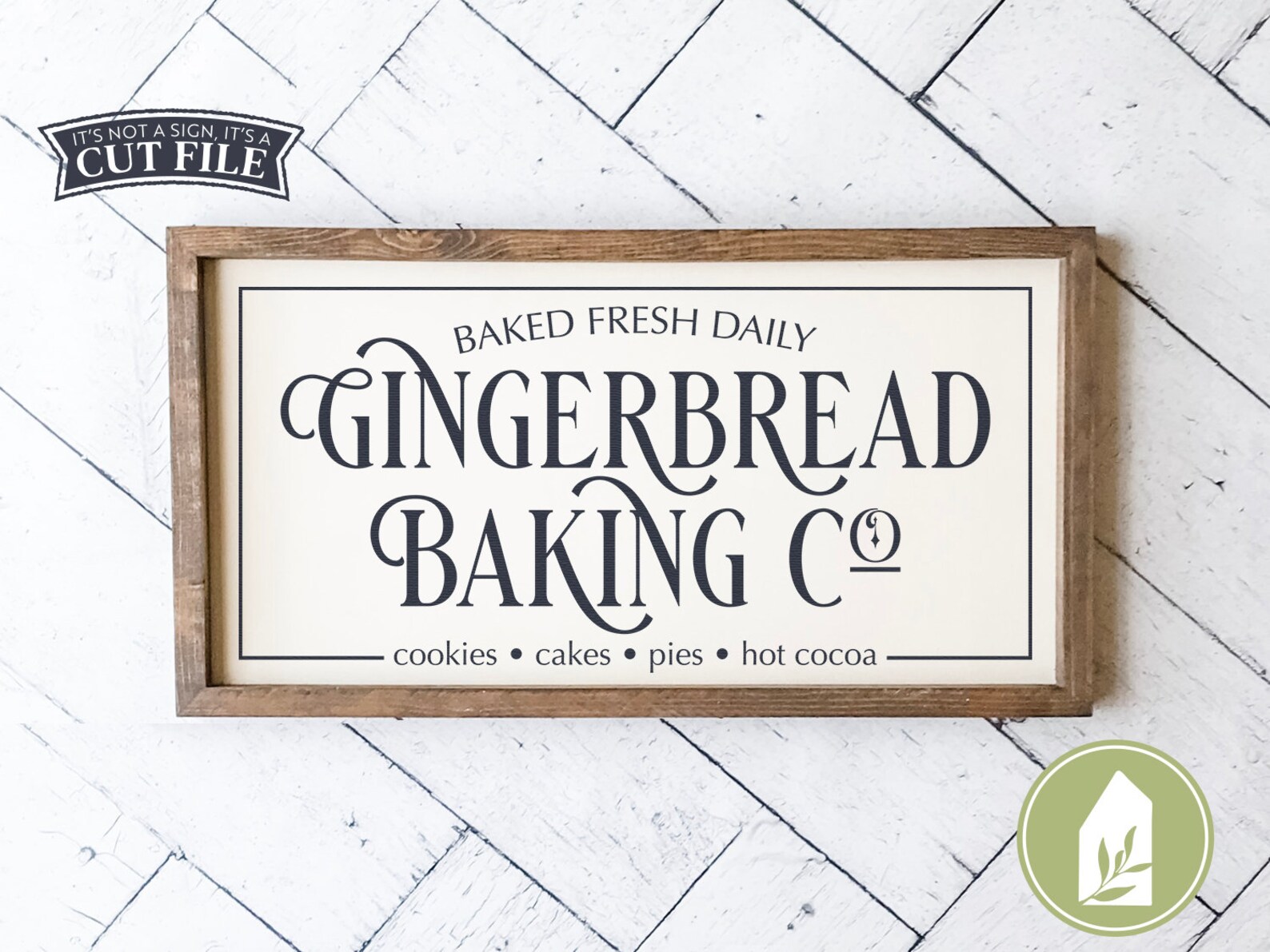 SVG FILES Gingerbread Baking Co Svg Kitchen Svg Farmhouse | Etsy