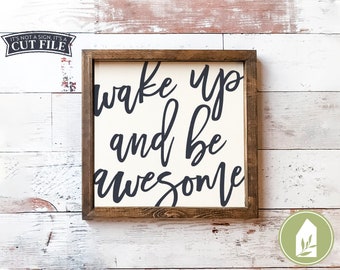 Wake up Be Awesome - Etsy