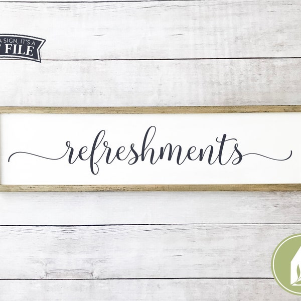 Refreshments Signs - Etsy