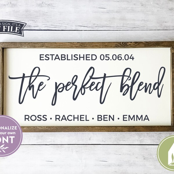 Blended Family Sign - Etsy
