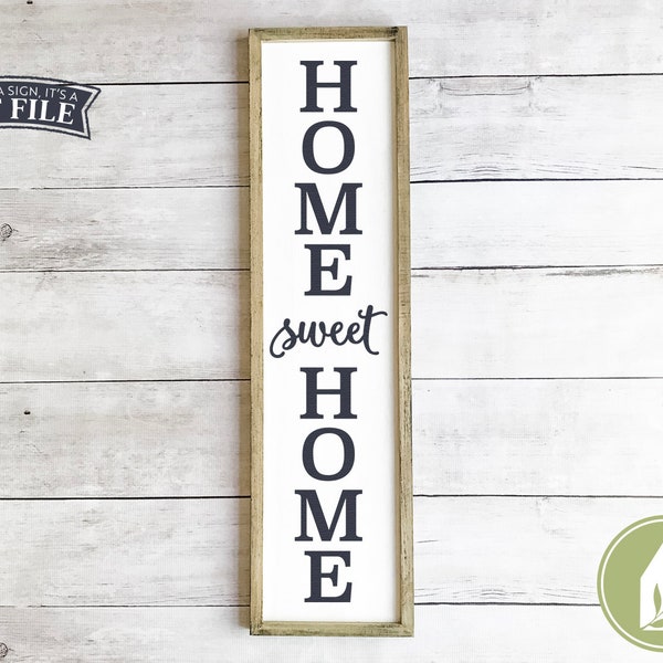 Vertical Home Sweet Home Svg - Etsy