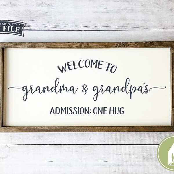 Welcome to Grandma and Grandpas Svg - Etsy