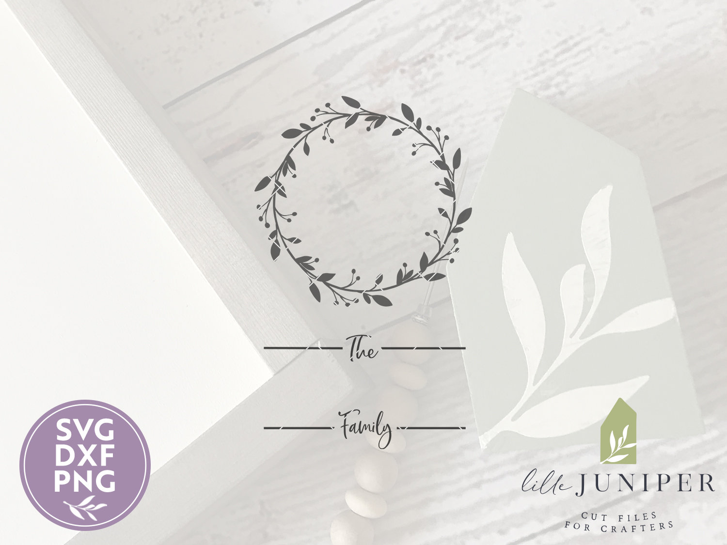 Family Name Svg Wreath Monogram SVG Last Name Svg Farmhouse - Etsy