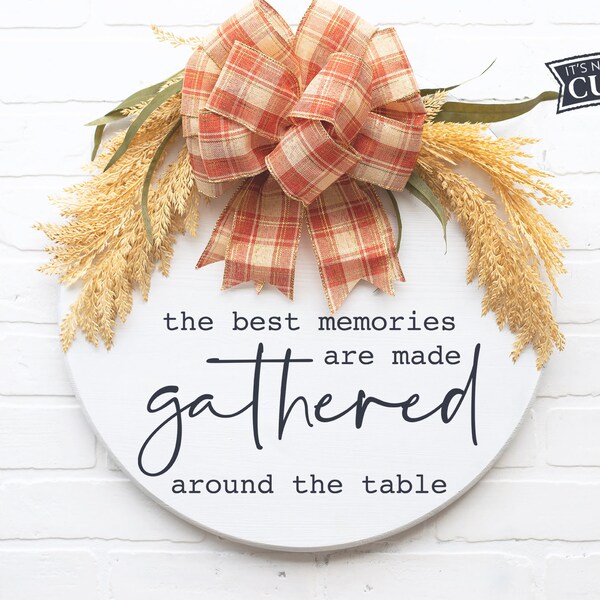 Gathered Around the Table Sign - Etsy