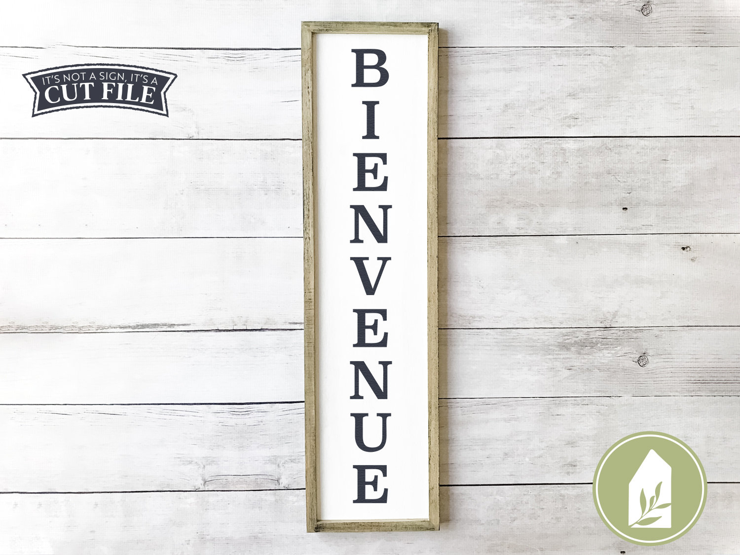 Bienvenue SVG Files Vertical Bienvenue Sign SVG Vintage Sign | Etsy