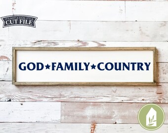 God Family Country Svg - Etsy