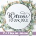Round Welcome Sign SVG Bundle, Front Porch SVG Bundle, Commercial Use ...
