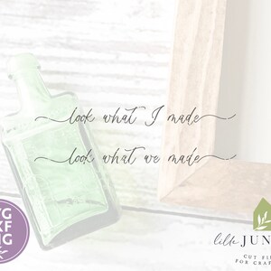 Look What I Made SVG Files, Look What We Made, Kids Art Display Cutting ...