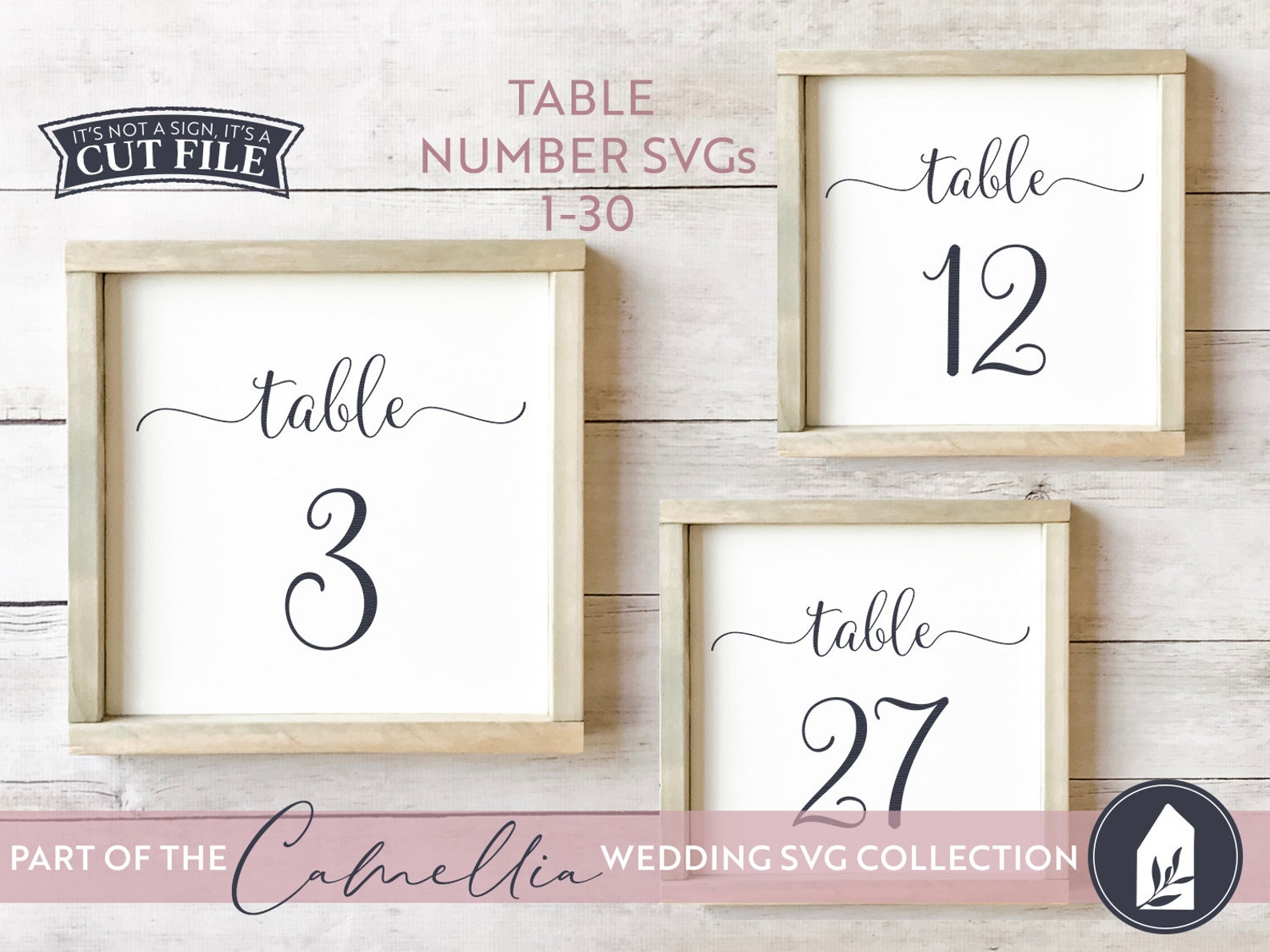 SVG Files Reception Table Numbers Svg Rustic Wedding Svg - Etsy